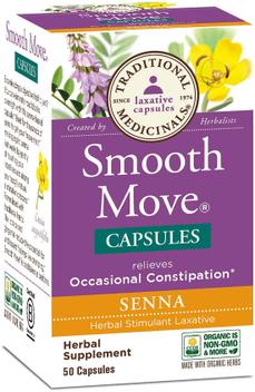 Suplemento Smooth Move Senna - 50 Cápsulas - Medicamento Tradicional - Fitoterápicos - Magazine ...