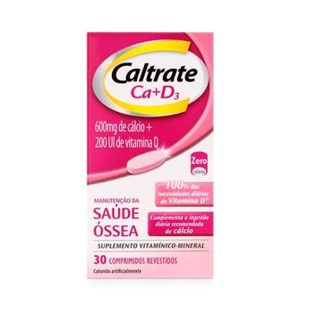 Suplemento Vitamínico Caltrate Ca+D3 600mg+200UI 30 Comprimidos ...