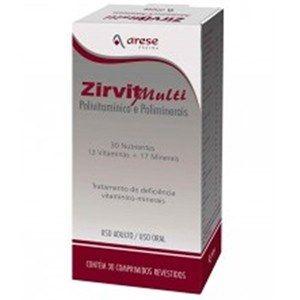 Suplemento Vitamínico e Mineral Zirvit Multi 30 comprimidos - ARESE ...