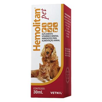 Suplemento Vitamínico Hemolitan Pet Gotas - 30 mL - Vetnil - Vitaminas ...