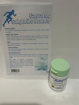 Suplemeto alimentar casca do salgueiro branco 1 frasco com 30 capsula ...