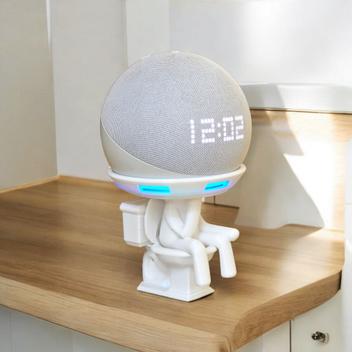 Suporte Alexa Echo Dot 4 e Echo Dot 5. Tema Robert - Presente ...