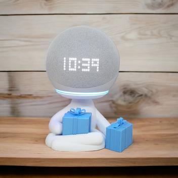 Suporte Alexa Echo Dot 4 e Echo Dot 5. Tema Robert - Presente ...