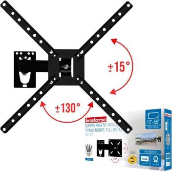 Suporte Articulado de Parede para TV Universal Suporte Articulado BRA3 ...