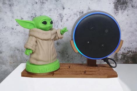 Suporte Baby Yoda compatível com Alexa Echo Dot 3 - Decoração, Estilo ...