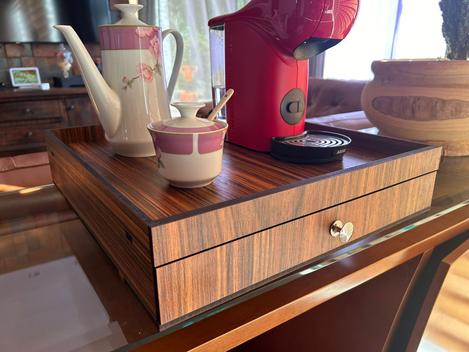 Suporte de Cápsulas Espelhado Modelo 42x45 Compativel com Dolce gusto - Zeus MDF - Porta ...