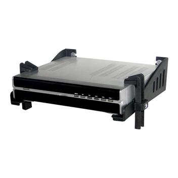 Suporte de parede fixo para dvd, receptores, dvr, com apoio lateral e ...