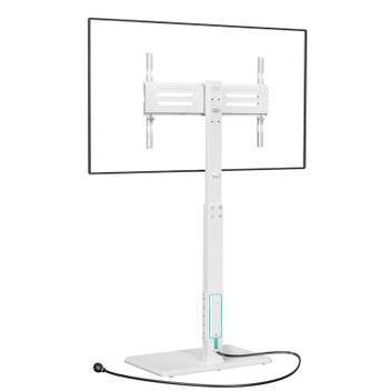Suporte de TV de chão WALI TVDVD-7PW para TVs de 32-70 polegadas branco ...