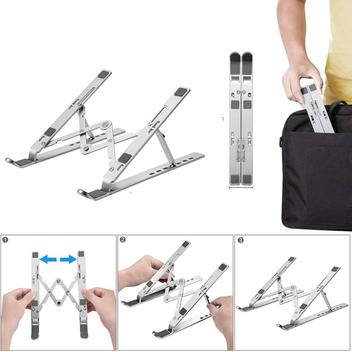 Suporte Dobrável Para Notebook Aluminio Prateado Articulado - LIPPIN ...
