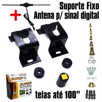 Suporte Fixo para Telas de 10 a 100 pol com Antena Interna Digital ...