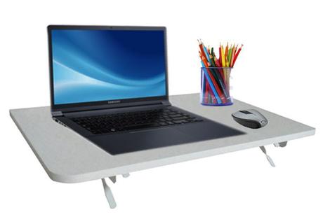 Suporte Notebook De Parede Dobrável 54x35 BRANCO P/ Home Oficce e Tomar ...