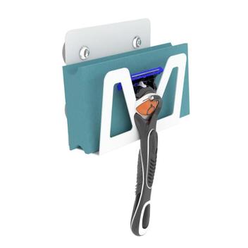 Suporte Para Lamina Barbear Porta Gilete Ventosa Branco Elg ...