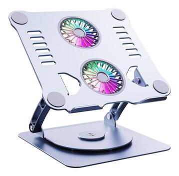 Suporte Para Notebook Com Altura E Inclinação Ajustáveis E Rotação 360 ...