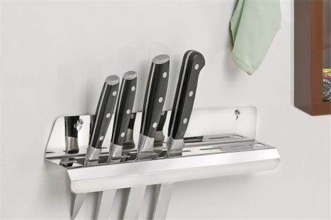 Suporte Porta Facas e Chaira de Parede em Inox - Maxx Diamond - Afiador ...