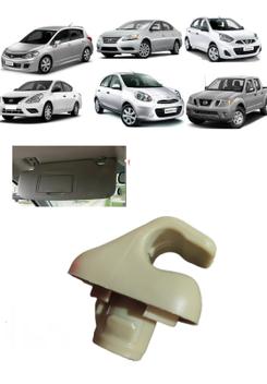 Suporte Presilha Grampo Para Sol Bege Niss Frontier March Versa Sentra ...