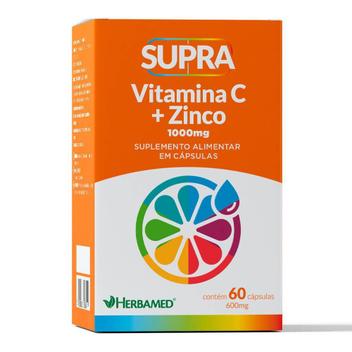 Supra vitamina c + zinco com 60 cápsulas - HERBAMED - Vitaminas A-Z ...