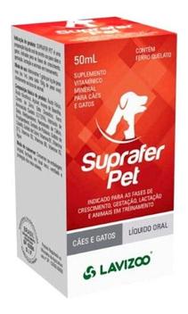 Suprafer Pet 50ml Suplemento De Ferro Para Cães/gatos - LAVIZOO ...