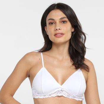 Sutiã Hering Triângulo Rendado - Sutiã - Magazine Luiza