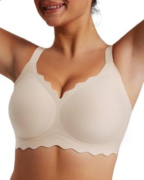 Sutiã LUXMAY sem aro Comfort Push Up, cobertura total, branco, GG - Sutiã - Magazine Luiza