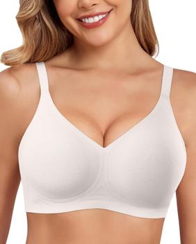 Sutiã sem fio LUXMAY Seamless Push Up com decote em V com cobertura total - Sutiã - Magazine Luiza