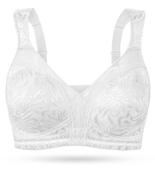 Sutiã Wingslove Full Coverage, não acolchoado, minimizador 42C, branco ...