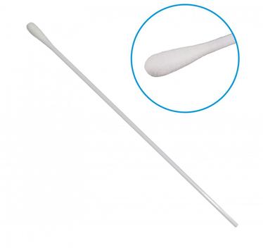 Swab Haste Plástico Ponta Algodão Estéril 100unids - FIRSTLAB - Tubo de ...
