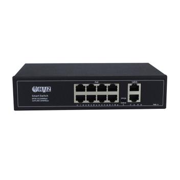 Switch Poe Híbrido Com 8 Portas Poe + 2 Portas Gigabits Haiz HZ-1010GB ...