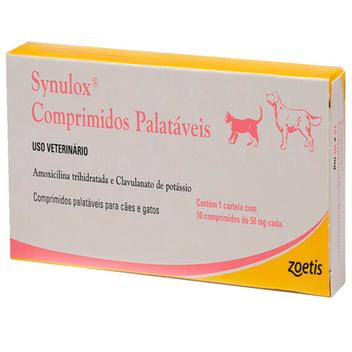 Synulox 50 mg com 10 Comprimidos - ZOETIS - Farmácia Pet - Magazine Luiza