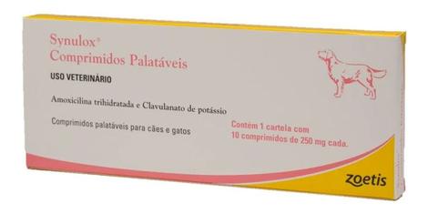 Synulox Zoetis 250mg 10 Comprimidos Válido NF - Medicamentos - Magazine ...