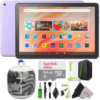 Tablet Amazon Fire HD 10 (10.1", 32GB) Lilás + Alto-Falante + Cartão de ...