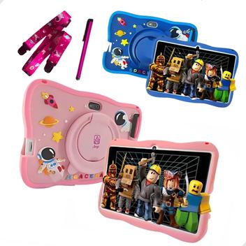 Tablet Android Kids Infantil Barato capa antiqueda 64gb 4gb Ram - Gps ...