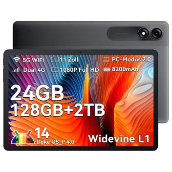 Tablet Blackview Tab 90 4G - 11 Polegadas, 24GB RAM, 128GB - Android 14 ...