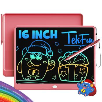 Tablet de Escrital LCD TEKFUN 16 Polegadas - Cor Rosa - Lousa Mágica - Magazine Luiza
