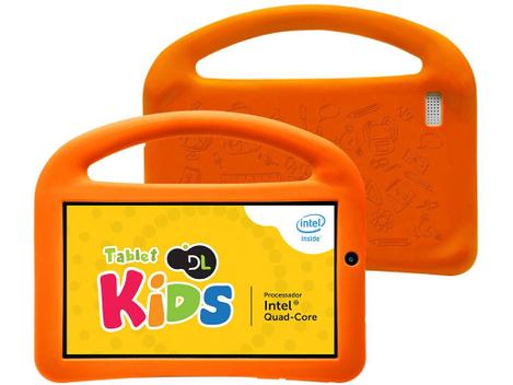 Tablet DL Play Kids 8GB 7” Wi-Fi Android 5.1 - Proc. Intel Quad Core ...