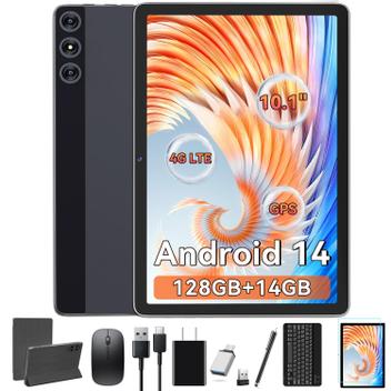 Tablet FEONAL Android 14 5G de 10 polegadas WiFi 4G 128 GB ROM 14 GB de ...