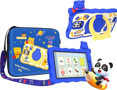 Tablet infantil 7'' Android 13 tela HD Playstore + Capinha anti queda ...
