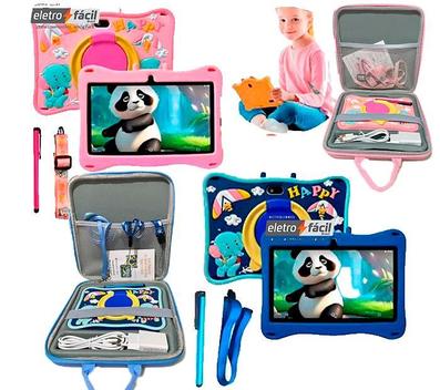 Tablet Infantil Androide 13 4ram 64gb Wi-Fi 4G/5G Com Maleta - Atouch ...