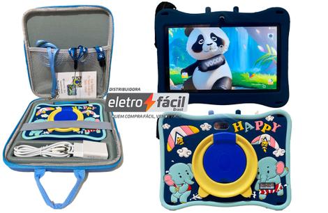Tablet Infantil Androide 13 4ram 64gb Wi-Fi 4G/5G Play store na Maleta ...