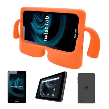 Tablet Infantil Com Capa Universal Laranja 64Gb 2Gb Ram Positivo ...