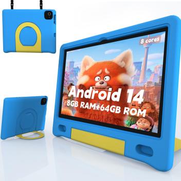 Tablet Infantil ITDULCET Android 14 - 10 Polegadas, 64GB + Expansível ...
