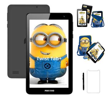 Tablet Infantil Positivo Minions 64GB 2Gb Ram 7" Com Capa + Caneta e ...