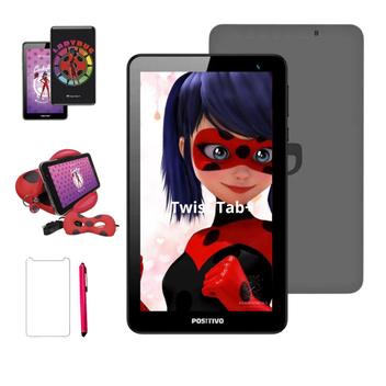 Tablet Infantil Positivo Twist Tab Ladybug 64Gb 2Gb Ram + Caneta e ...