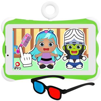 Tablet Ipro SPEED-6 Kids 4G/ Wi-Fi 32GB/ 2GB Ram de 7" 2MP/ 2MP - Verde ...