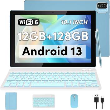 Tablet IWEGGO Android 13 de 10 polegadas 12 GB de RAM 128 GB de ROM com ...