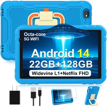 Tablet JUEDUR 2025 Android 14 - 10 Polegadas, 22GB+128GB+1TB - Azul ...