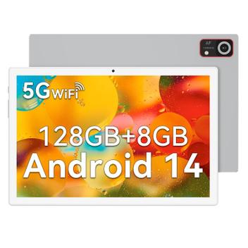 Tablet kimlok 2024 Android 14 de 10 polegadas 128 GB ROM+8 GB de RAM ...