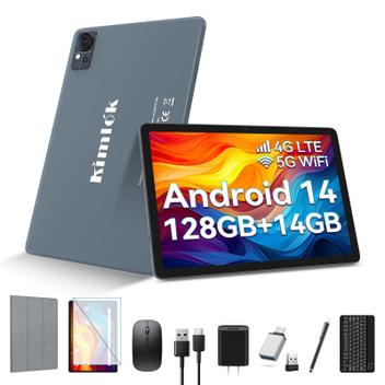 Tablet kimlok Android 14 Octa-Core de 10 polegadas 128 GB+14 GB+1 TB ...