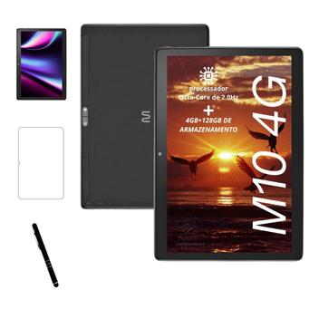 Tablet M10 4G Wi-fi 128GB 4GB Ram (64+64 GB) Com Caneta e Pelicula HD ...