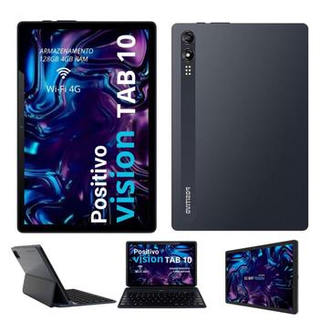 Tablet Positivo Vision 10" 4GB Ram 128GB 4G Com Capa Teclado - Capa ...