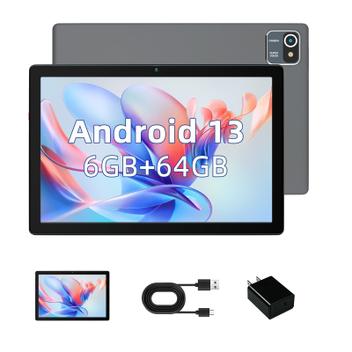 Tablet ROWT Android 13 de 10 polegadas (2+4) GB de RAM 64 GB de ROM ...